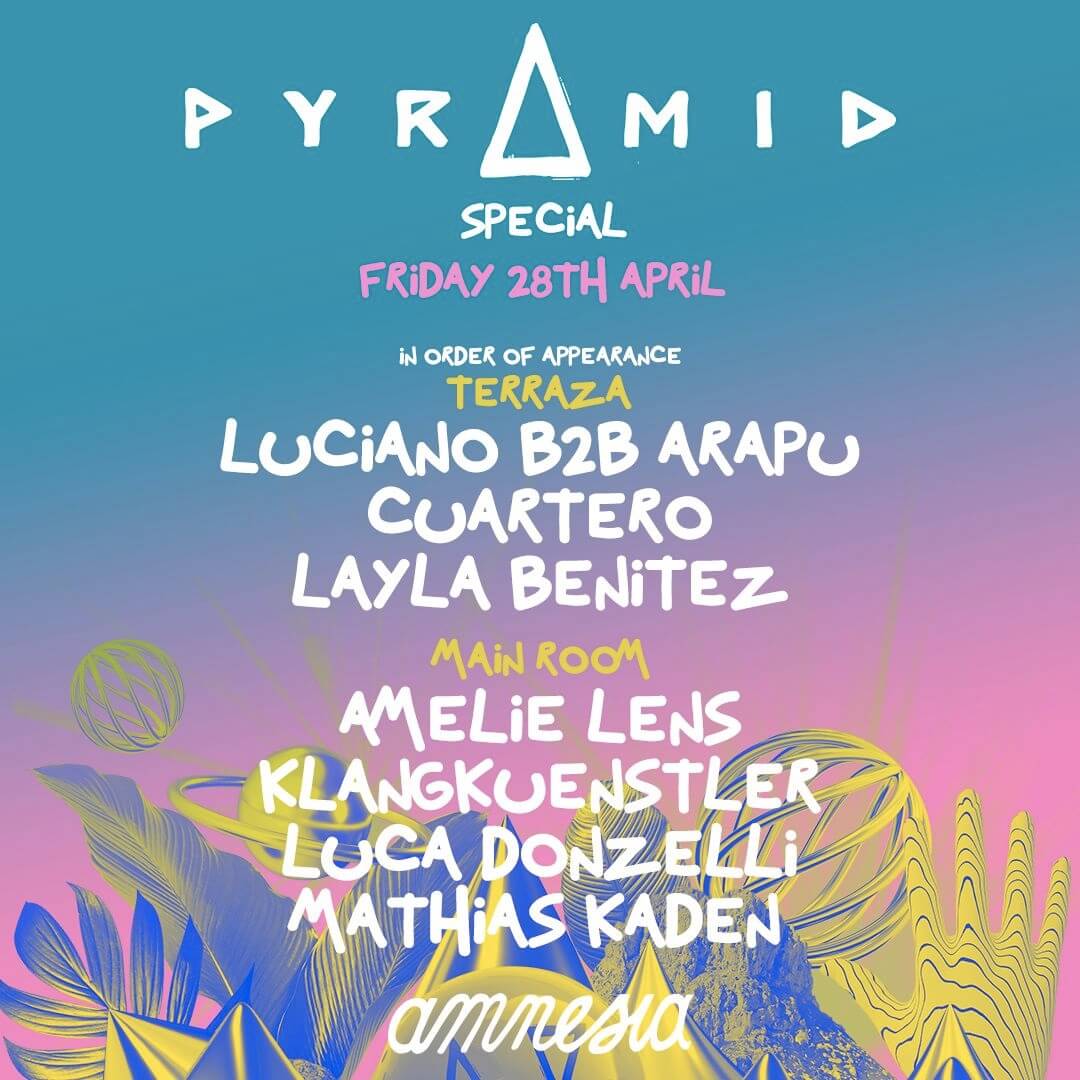 Amnesia announces Pyramid special for first Ibiza show this year